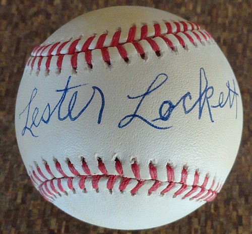 Lester Lockett PSA/DNA Certified OALB Negro Leagues Autograph Baseball ...