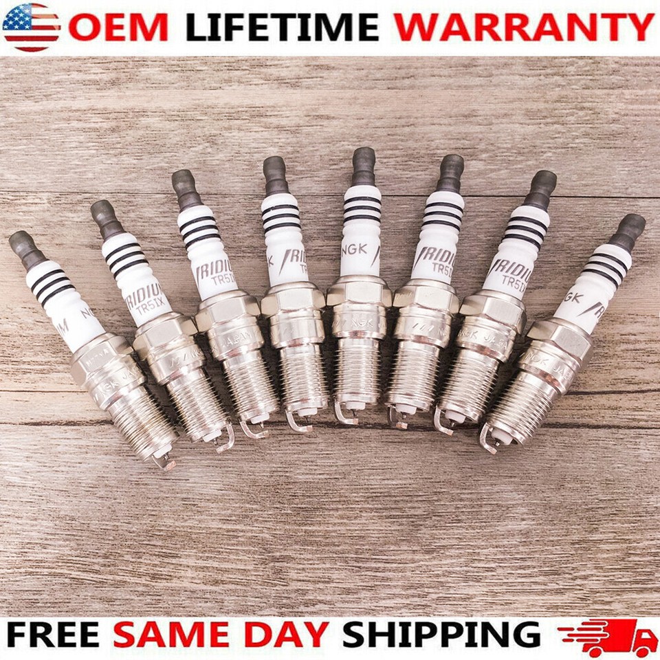 8PCS IRIDIUM IX SPARK PLUGS TR5IX 7397 FOR NGK FORD GM CADILLAC ...