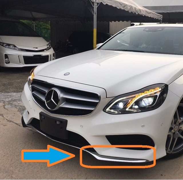 Genuine Mercedes-Benz E W212 Front AMG Bumper Lower Lip Trim Left ...