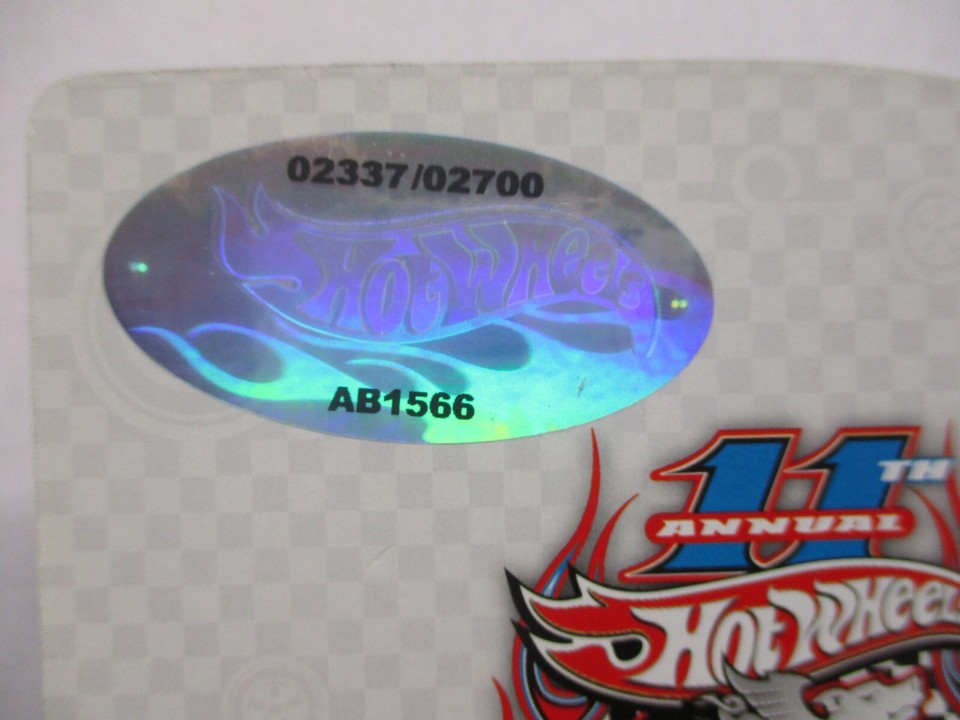 HOT WHEELS 11TH ANNUAL COLLECTOR’S NATIONALS CONVOY CUSTOM RED #2337/ ...