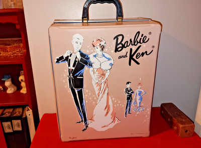 Vintage Barbie and Ken Pink Vinyl Carrying Case | eBay