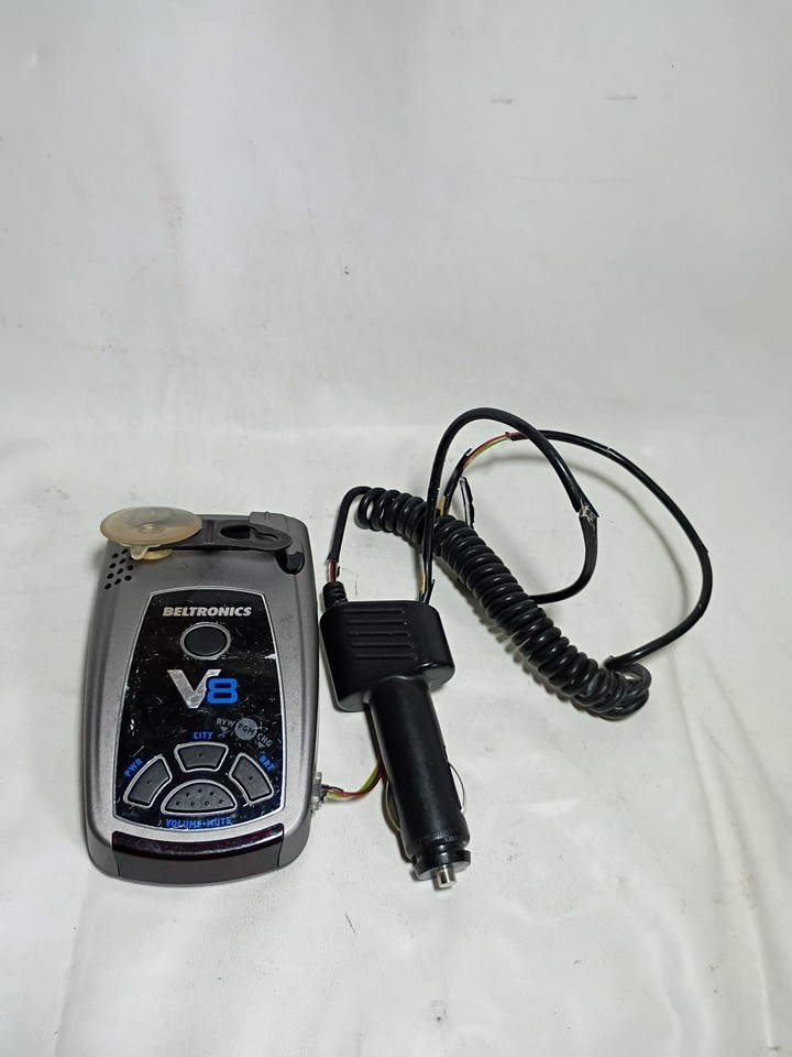 Beltronics V8 Radar Laser Detector with Power Cord & Suction Mount ...