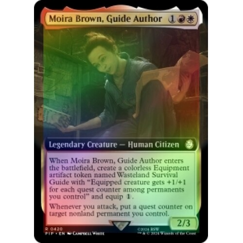FOIL MOIRA BROWN, GUIDE AUTHOR (EXTENDED ART) X4 Universes Beyond: Fallout MTG | eBay