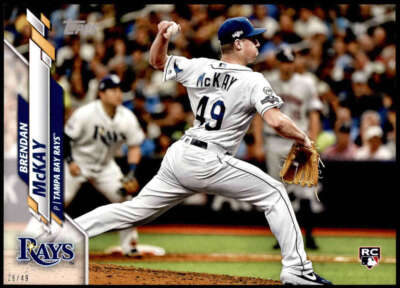Brendan McKay 2020 Topps Short Print Variations 5x7 #69 26/49 Rays | eBay