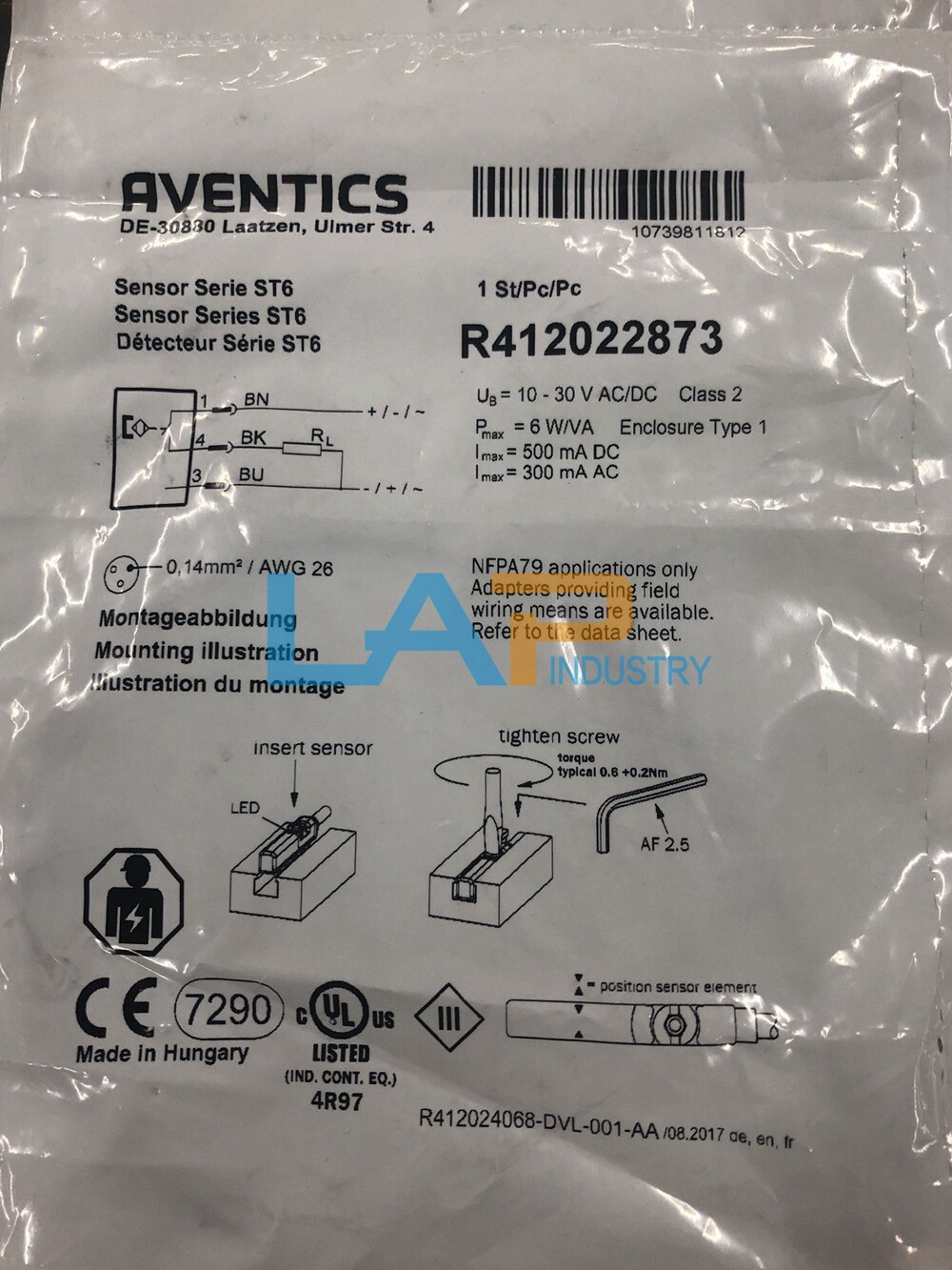 1PC For Aventics R412022873 sensor #QW for sale online | eBay