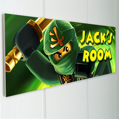 NINJAGO LEGO Personalised Door Sign Plaque Kids Bedroom Grandson Son ...