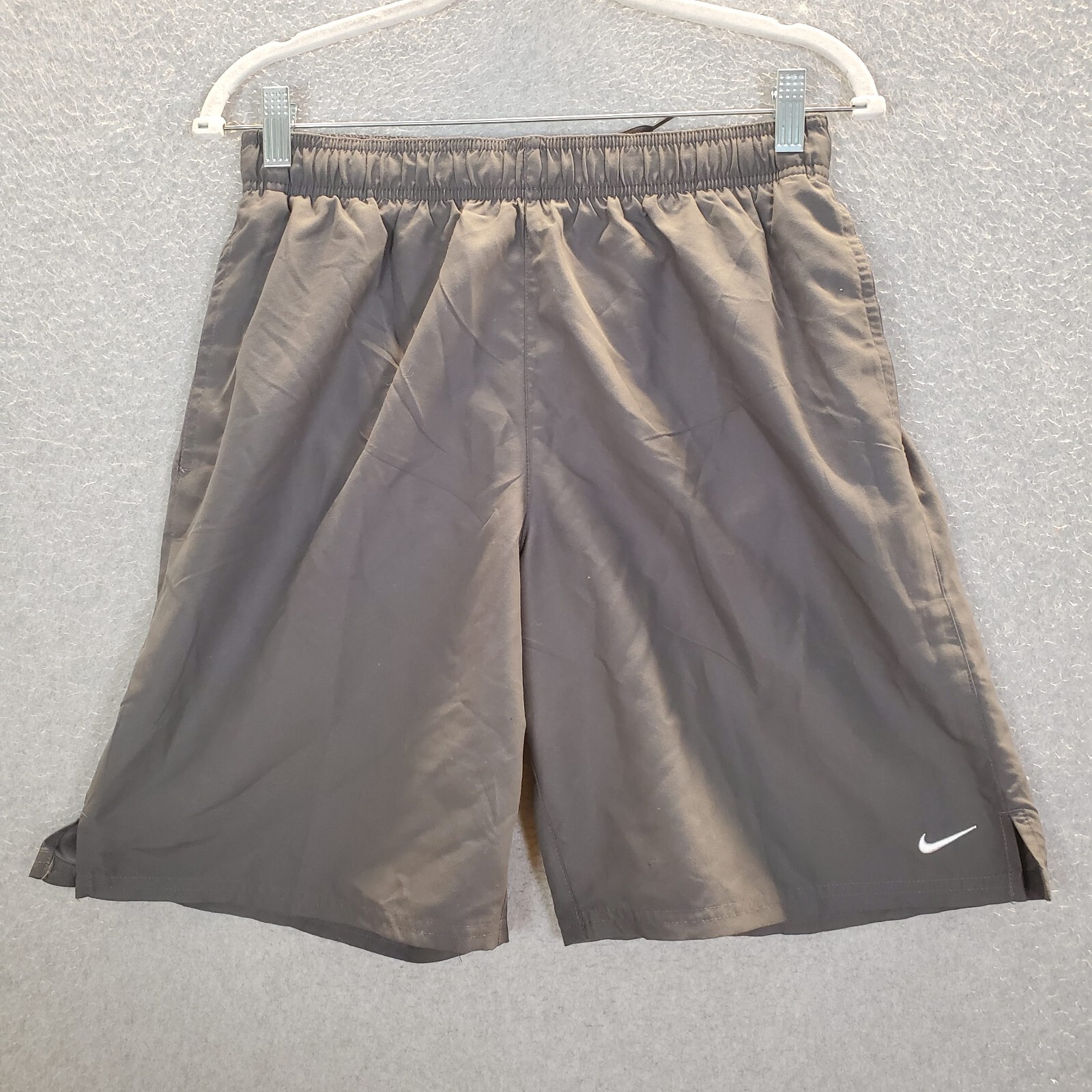 Nike Men Activewear Shorts M Gray Logo Workout Traini… - Gem