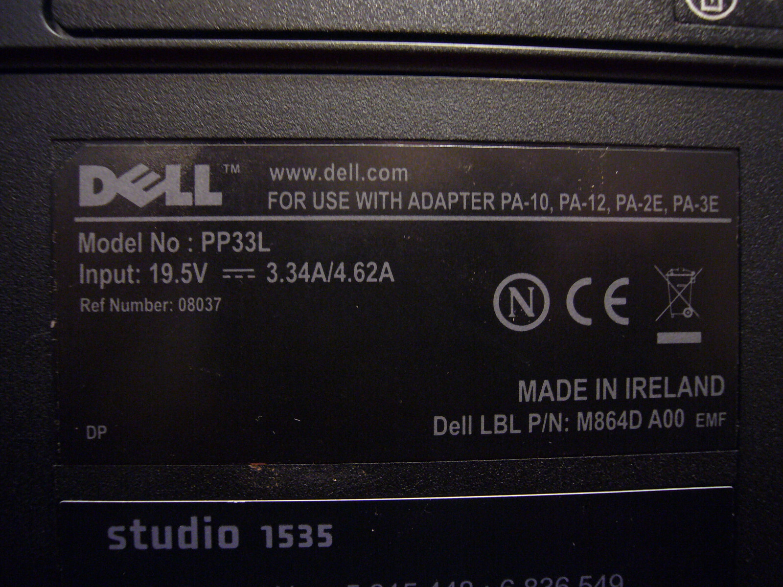 Dell Studio 1535 PP33L Notebook win10 4GB Ram 320GB Hdd | eBay