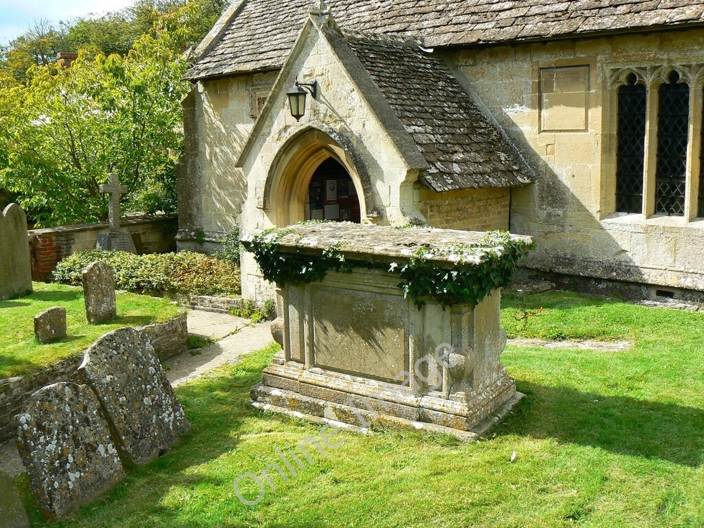 Photo 6x4 South porch and tomb, Church of St James, Cherhill This is ...