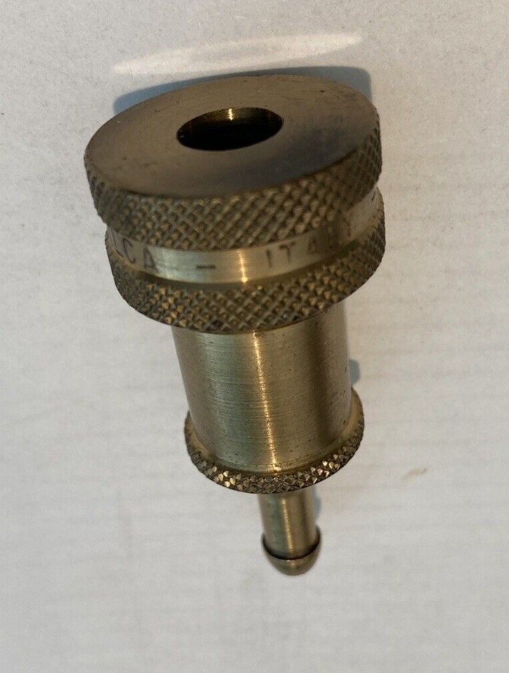 Vintage 1970 Silca floor pump Presta valve head chuck. NOS. Brass. Made ...