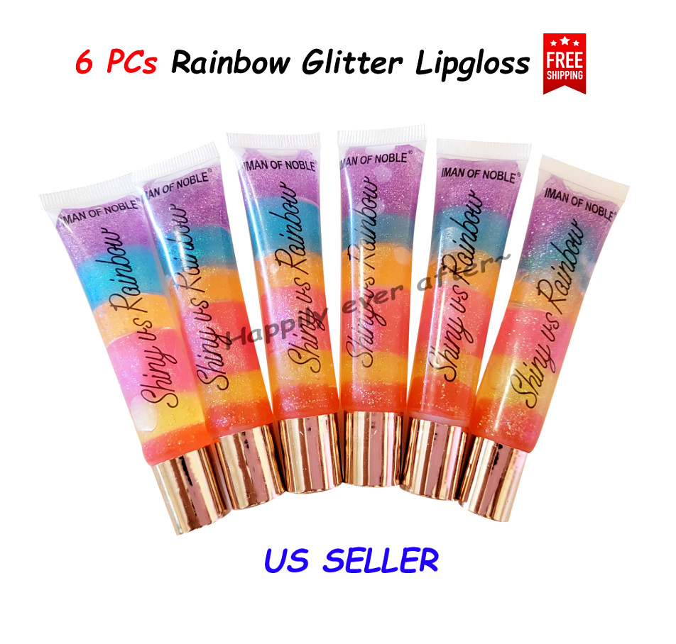 Rainbow Glitter Lips
