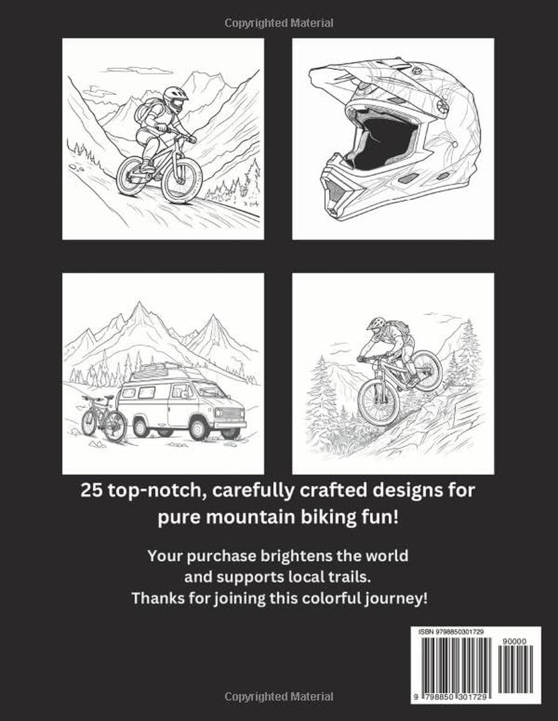Mountain Biking Coloring Pages