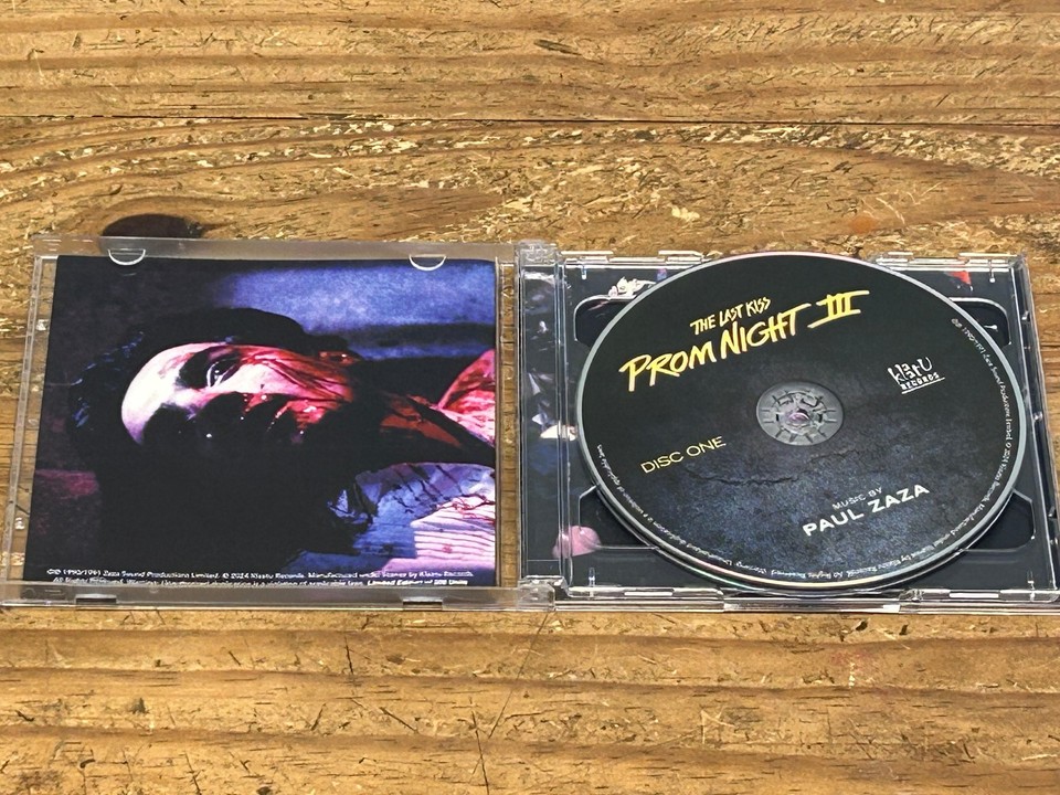Paul Zaza - Prom Night III / Prom Night IV 2 CD set. Rare 2024 Klaatu ...