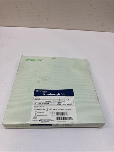 TERUMO RUNTHROUGH NS 300CM 0.014'' 3CM EXTRA FLOPPY CORONARY 25-1013 ...