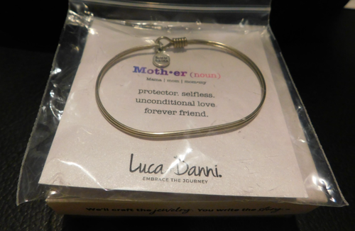 Luca + Danni "Mother" Silver Tone Charm Bracelet/Bangle See Photos | eBay