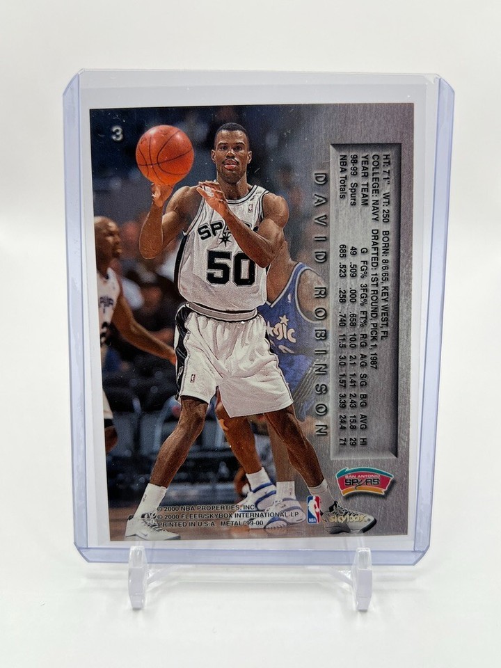 David Robinson 2000 Fleer #3 - NBA San Antonio Spurs HoF | eBay