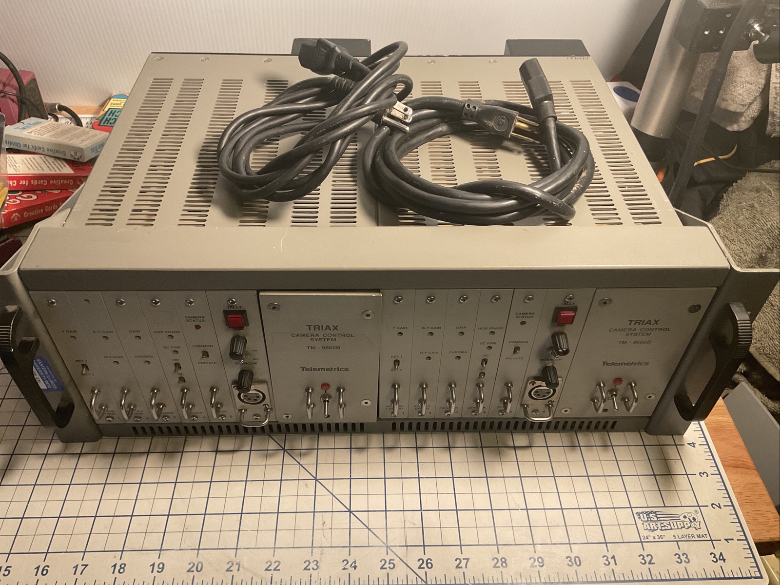 TELEMETRICS TM-9660B RACK MOUNT Camera Control System ‘’Triax” Base ...