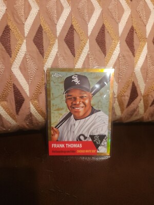 Frank Thomas Platinum Toil Cream Gold Refractor #d/50 | eBay