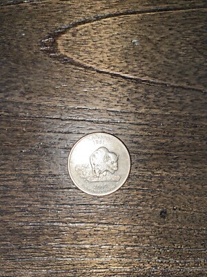 2005-P Kansas Quarter buffalo, leg is partially separated, great ...
