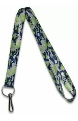 NFL Seattle Seahawks Team Color Camouflage Badge Holder Lanyard | eBay