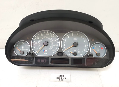 01-06 OEM BMW E46 M3 Instrument Cluster Gauge Speedometer MPH SMG | eBay
