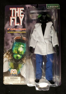 THE FLY - Classic 8" MEGO Action Figure / Flocked Vincent Price Horror ...