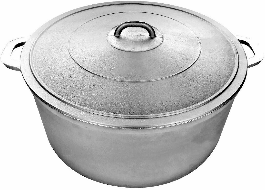 Restaurant Aluminum Caldera Dutch Oven Cookware With Lid, Silver | eBay