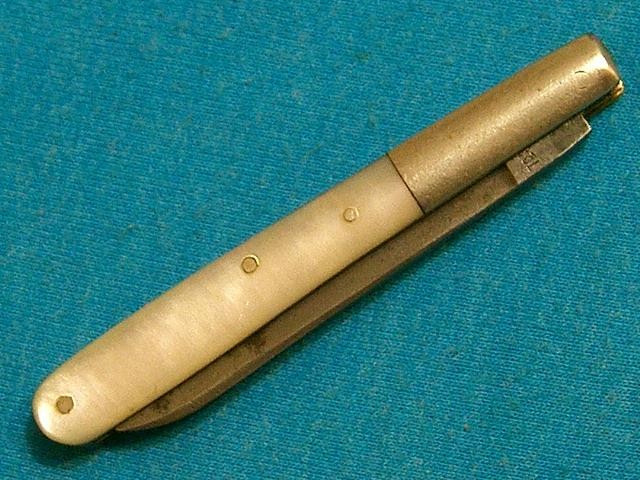 ANTIQUE ROBESON CUTLERY RCCO 722236 PEARL SLIM DOCTORS PEN KNIFE ...