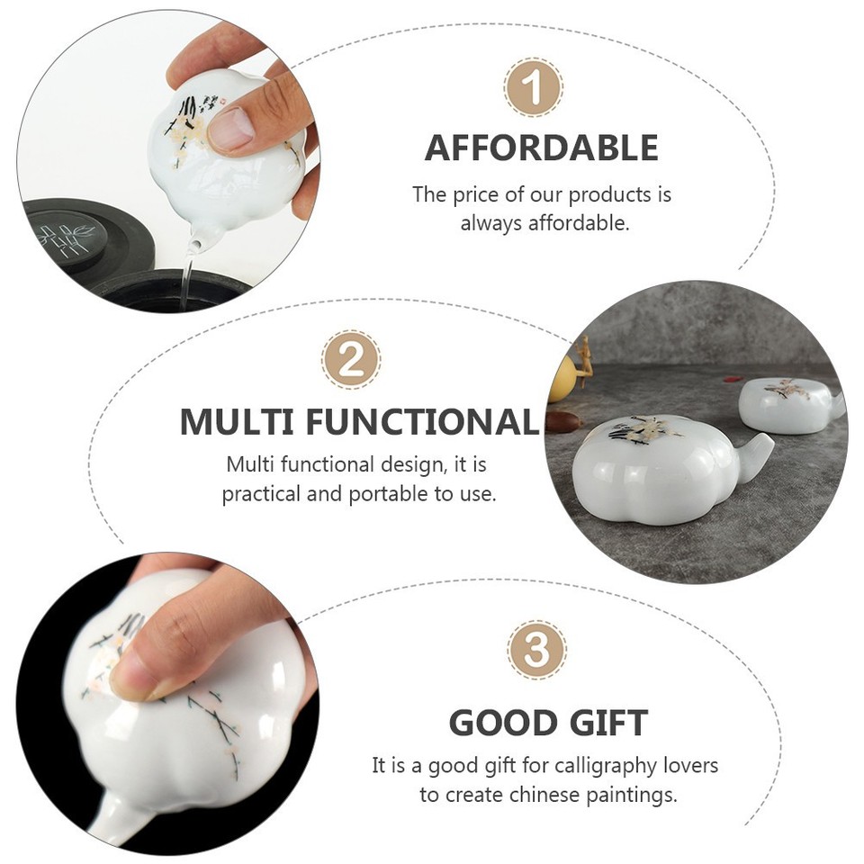 Porcelain Water Dropper Ink Dish for Calligraphy and Art Projects ...