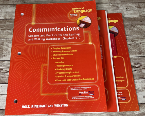Holt Elements of Language Second Course - 3 Teacher's Resource Books ...
