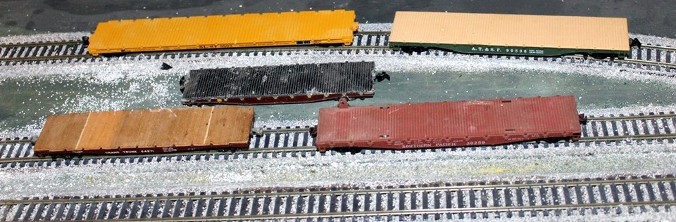 LOT - C 761 Five miscellaneous flat cars, all need work | eBay