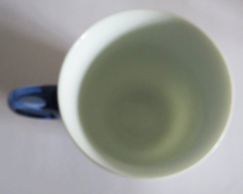 Guzzini Feeling Mug With Dark Blue Acrylic Handle Italian Design | eBay UK