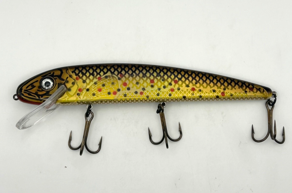 Grandma 9” Musky Crankbait Brown Trout Pattern Plastic Fishing Lure ...
