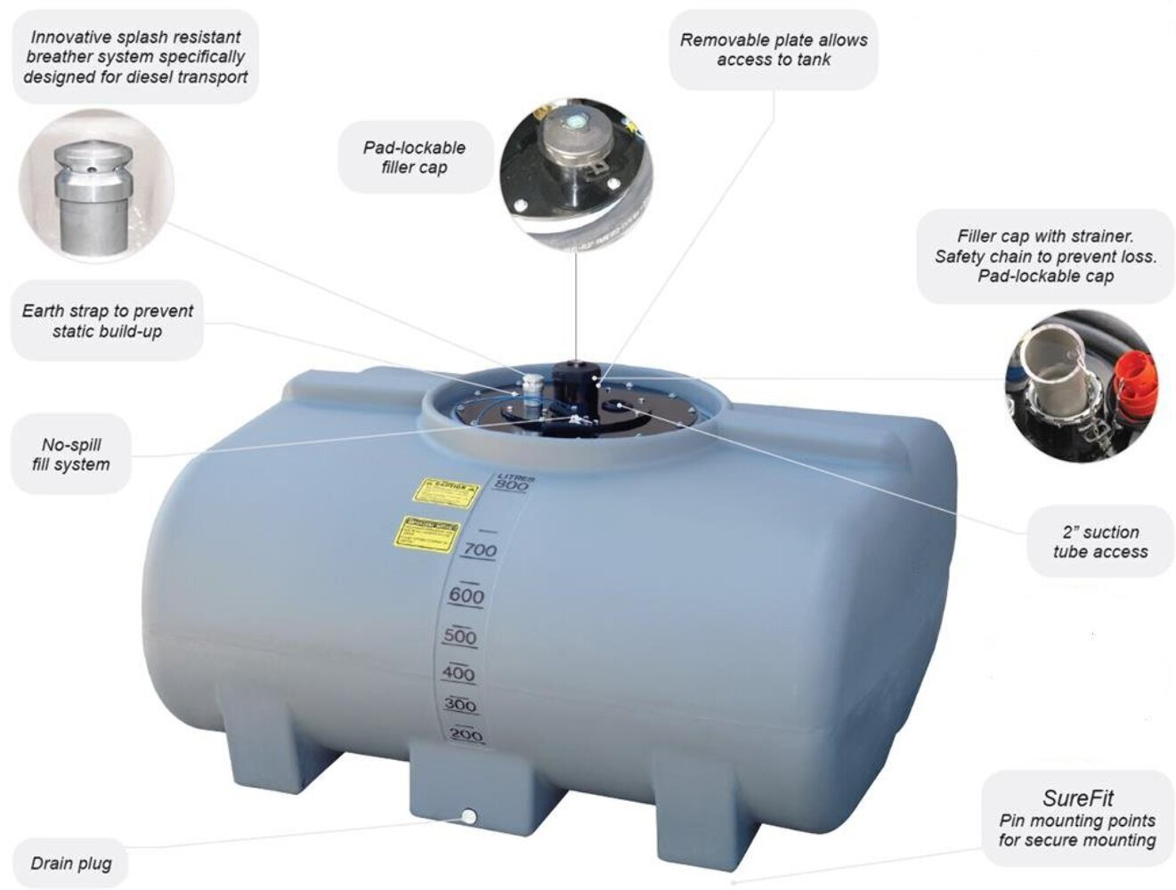 600L Diesel Storage Tank - Diesel Fuel Storage Tanks - Australian Made ...