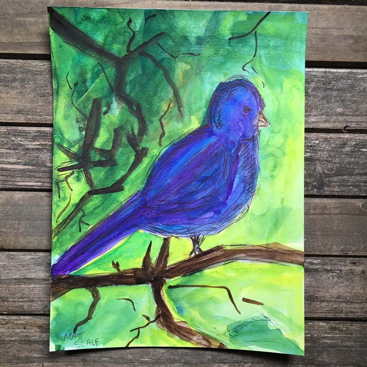 Matt Blue Art Paints