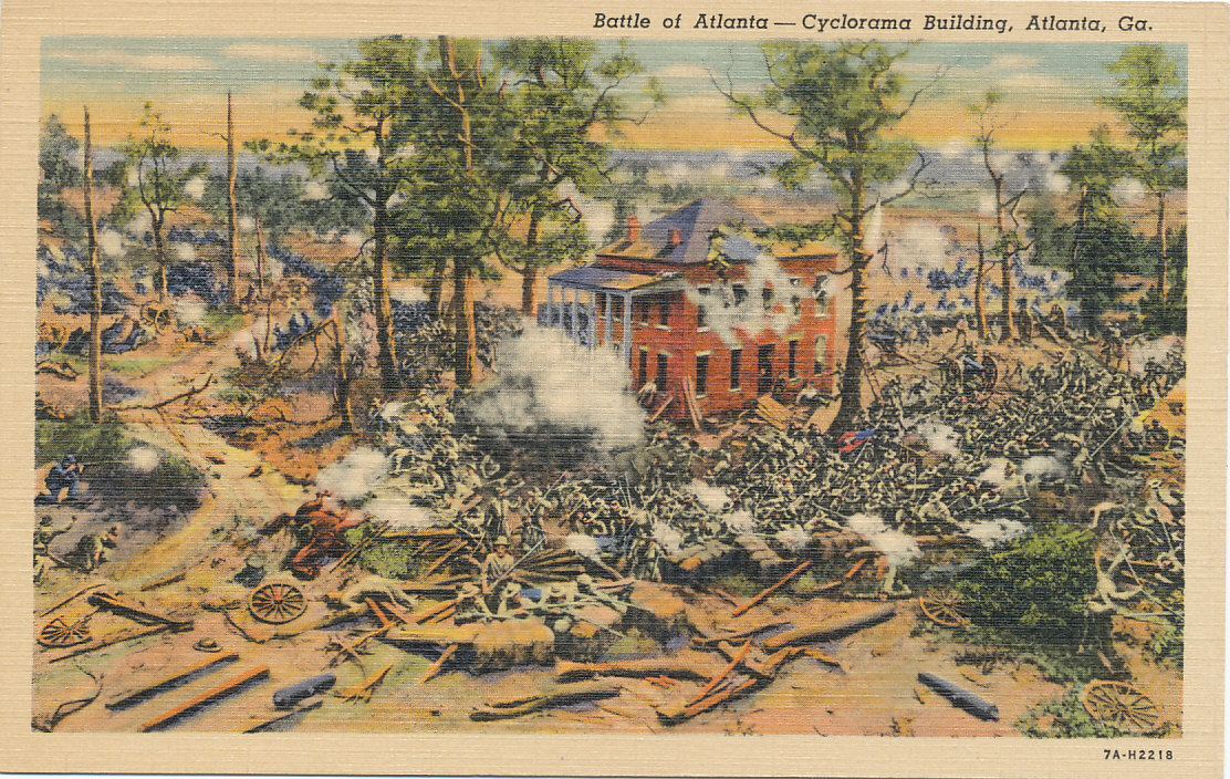 Atlanta GA * Battle of Atlanta Cyclorama Building Civil War 1940s | eBay