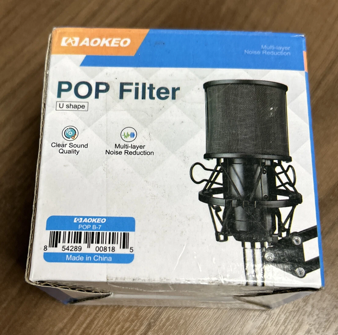 Microphone Pop Filter Box