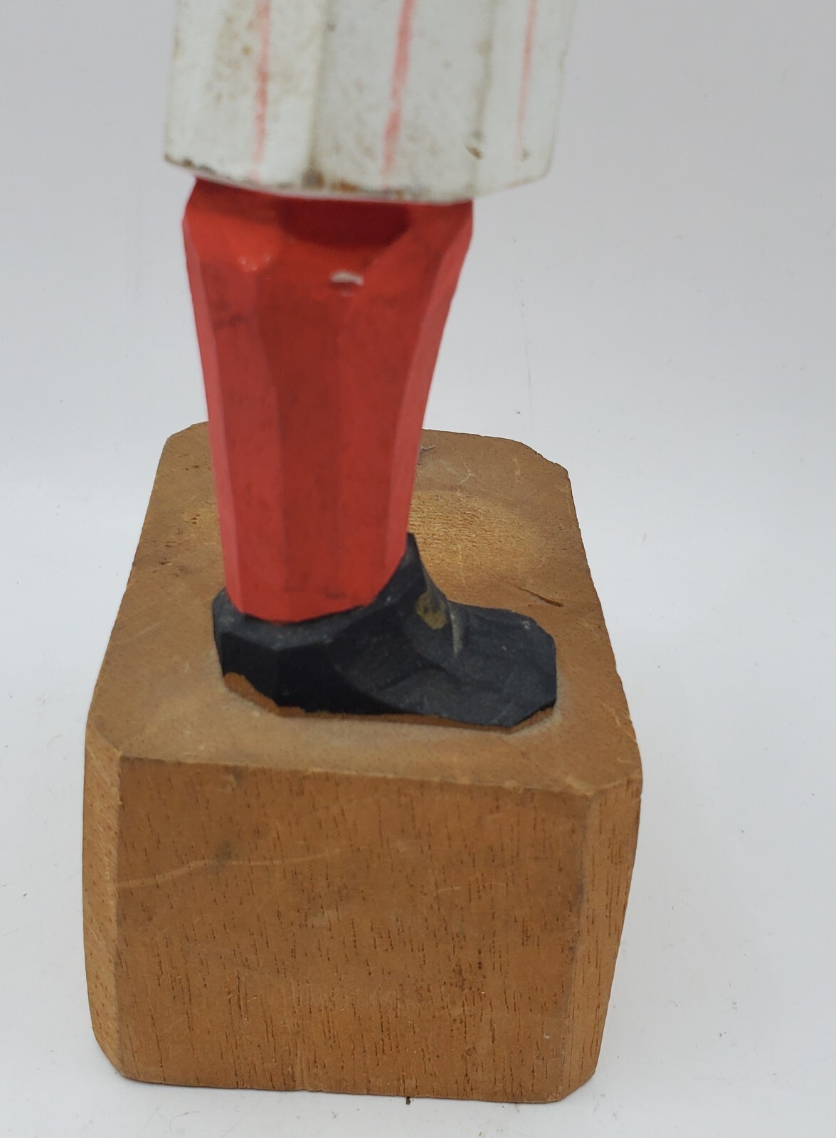 Sailor Pirate Sea Captain Carved Wood Hand Painted Peg Leg STATUE ...