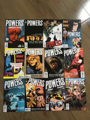 POWERS COMIC LOT 34 ISSUES BRIAN MICHAEL BENDIS OMEMING COMPLETE ICON ...