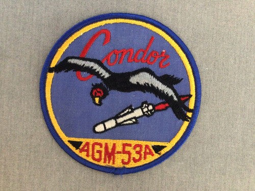 Vintage Patch USAF USN Condor AGM-53A Missile System Air Force Navy ...