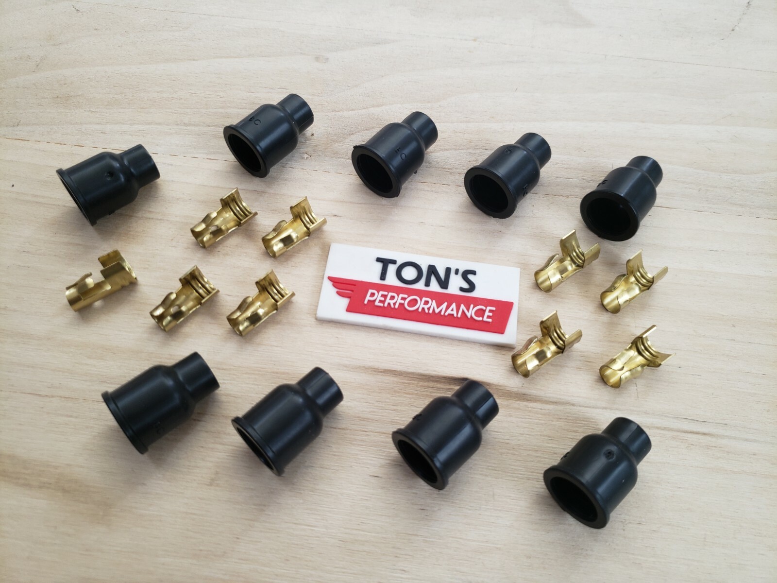 9 Pack 180 degree angle Spark Plug Distributor Magneto Terminal and ...