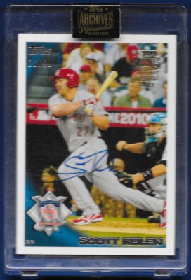 2021 Topps Archives Signature Series Scott Rolen 26/99 Auto | eBay