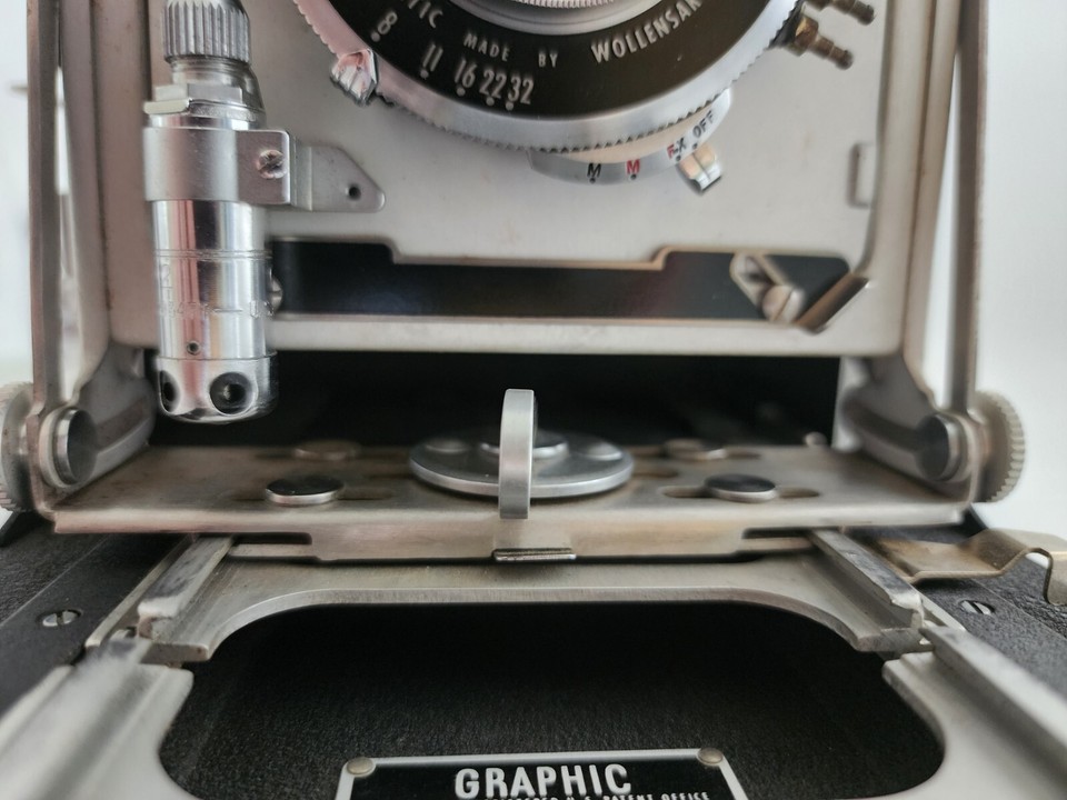 Graflex Crown Graphic Camera W/ 135mm f4.7 Optar Lens | eBay