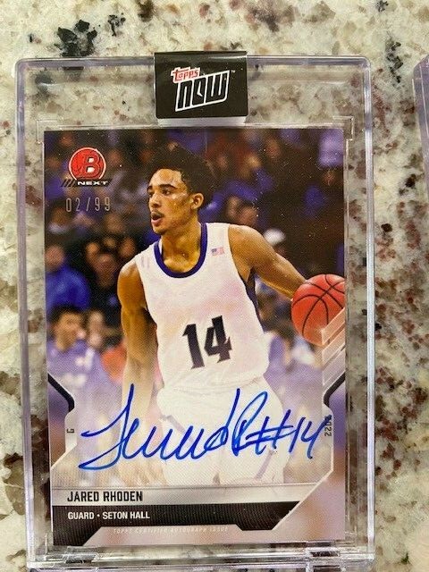 2021 BOWMAN NEXT TOPPS NOW BASKETBALL AUTO CARD /99 JARED RHODEN #18A ...