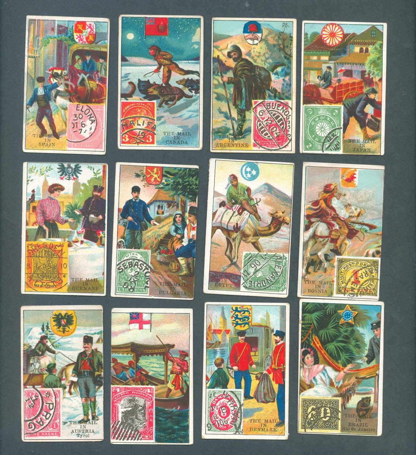 R3957.ITC 1903.Mail Carriers and Stamps, set of 48 cards | eBay