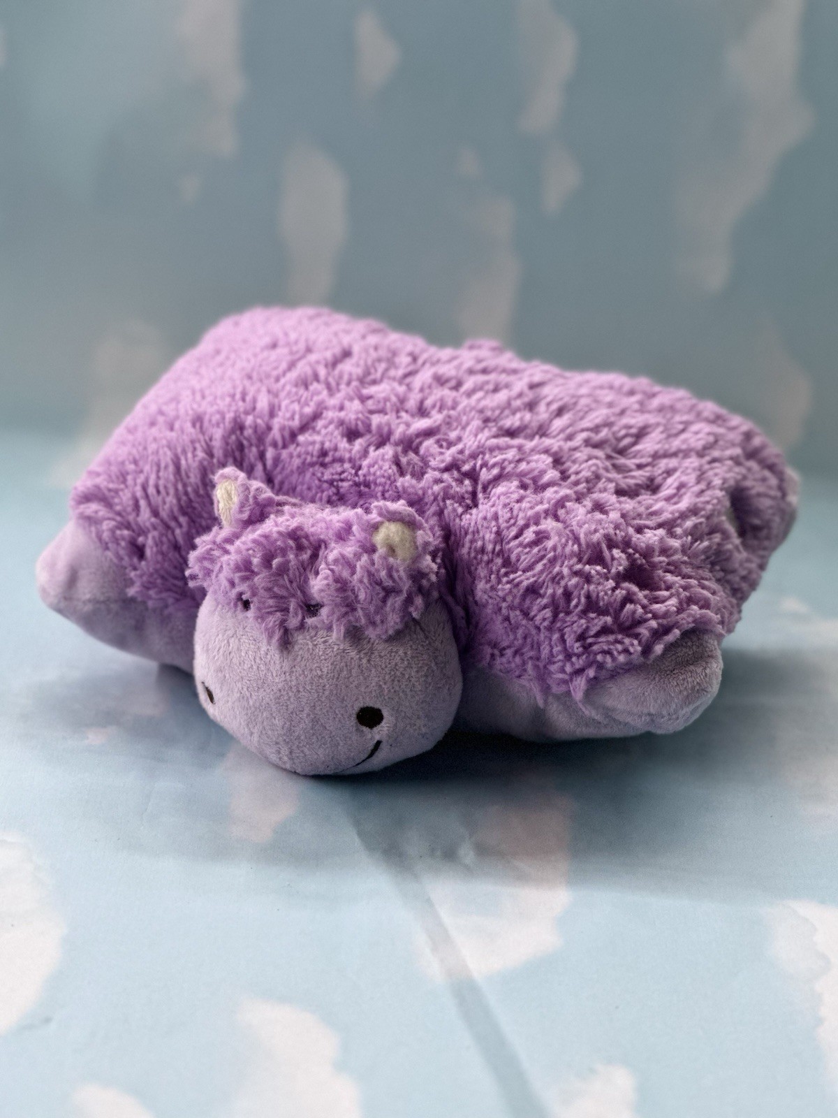 Pillow Pets Purple Hippo Plush Pee Wees Stuffed Animal Lavender Toy 11. ...