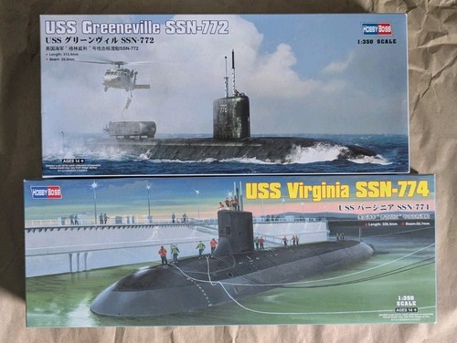 Hobby Boss 1/350 USS Greeneville & USS Virginia Submarine Models | eBay