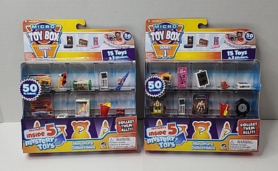 Lot of 2 - Micro Toy Box - Series 1 - Mini Collectibles/Toys & Stickers ...