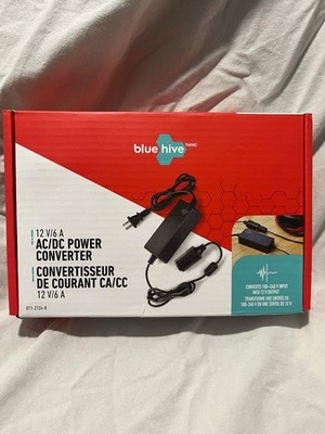 Blue Hive AC Adapter for 12V - 6A AC/DC Power Converter NEW IN BOX | eBay