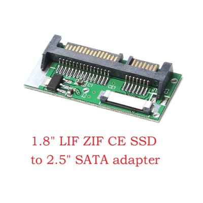 1.8" ZIF LIF CE SSD HDD to 2.5inch SATA 7+15 Pin Converter Card with ...